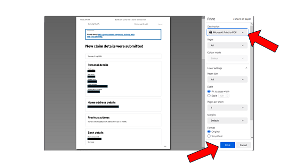 Getting journal entries and claim information from your online universal credit account | CPAG